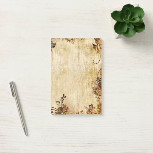 Vintage Parchment Post-it Notes | Zazzle