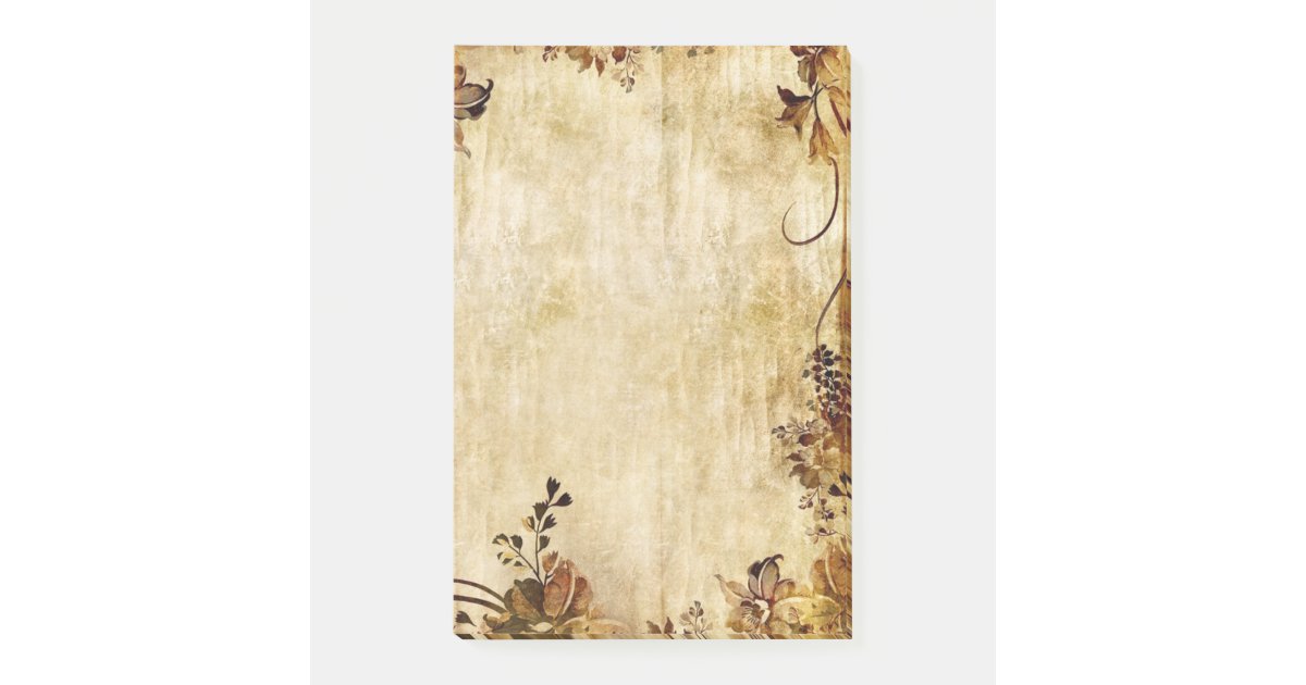 Vintage Parchment Post-it Notes | Zazzle