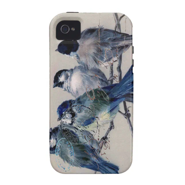 Vintage Paris Bluebirds Case | Zazzle