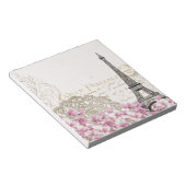 Vintage Paris Eiffel tower print Notepad | Zazzle