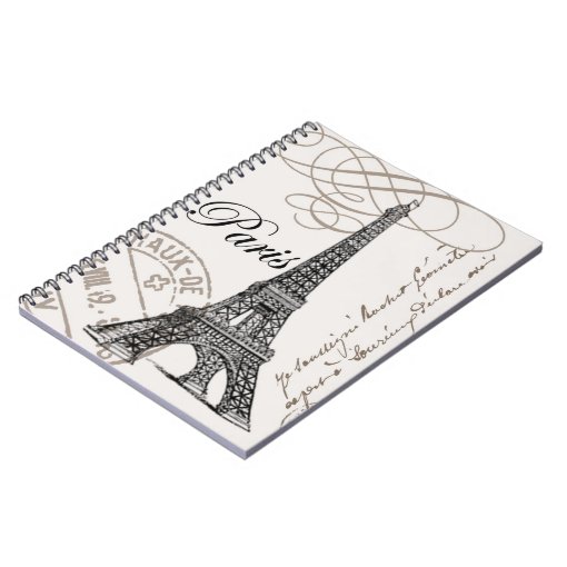 Vintage Paris...notebook Notebook | Zazzle