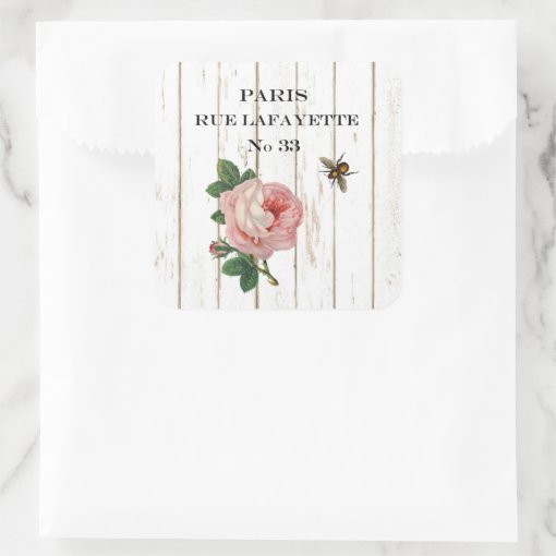 Vintage Paris Stickers | Zazzle