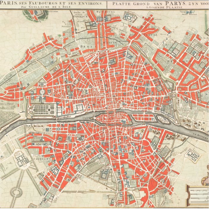 Vintage Paris travel map. Old city. Retro France Sticker | Zazzle.com