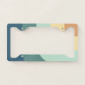 Vintage pastel colors license plate frame | Zazzle