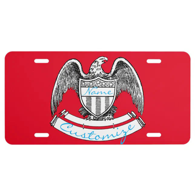 Vintage Patriotic Eagle PlaqueThunder_Cove License Plate | Zazzle