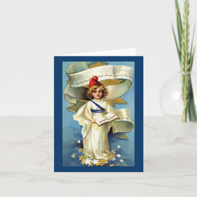 VIntage Patriotic Note Card | Zazzle