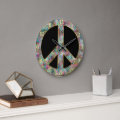 Vintage Peace Sign Clock | Zazzle