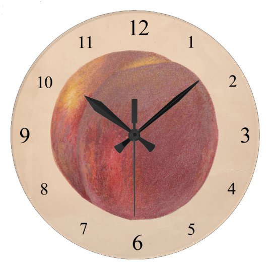 Vintage Peach Wall Clock | Zazzle.com