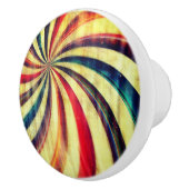 Vintage peppermint candy striped swirl colorful ceramic knob | Zazzle