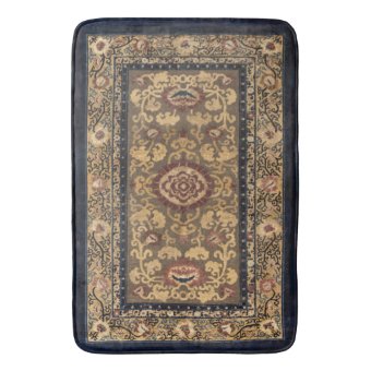 Vintage Persian Oriental Turkish Carpet Pattern Bath Mat | Zazzle