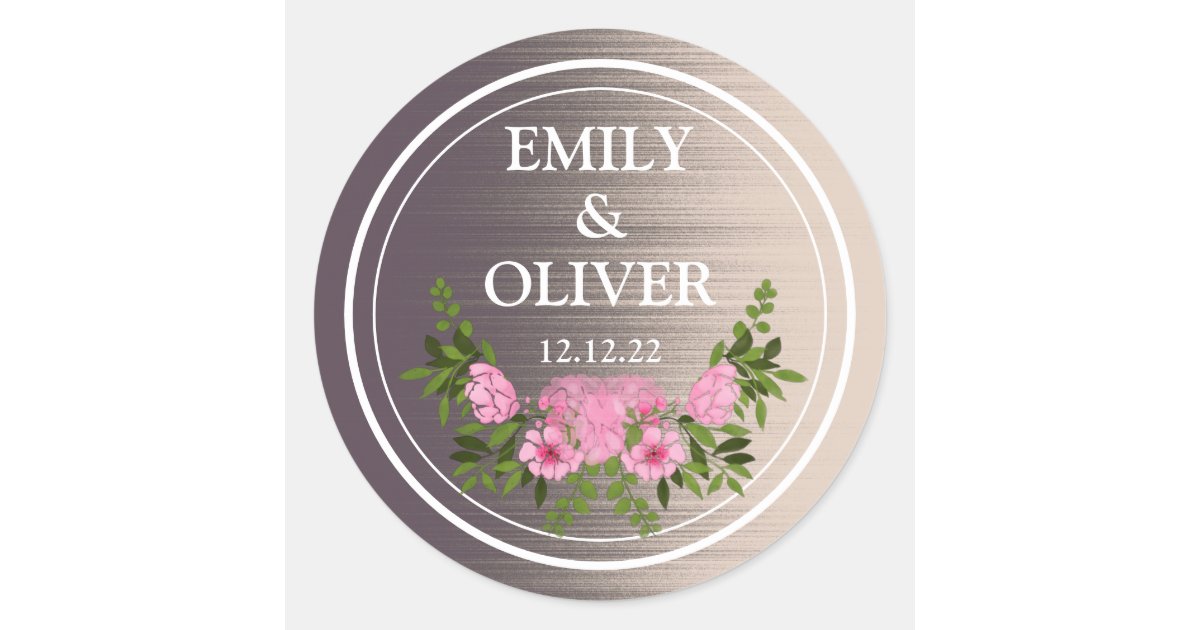 Vintage Personalized Classic Round Sticker | Zazzle