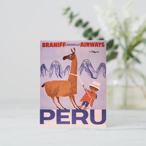 Vintage Peru/South America Postcard | Zazzle