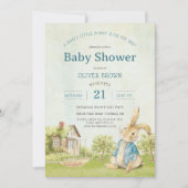 Vintage Peter Rabbit Baby Shower Watercolor Invitation | Zazzle