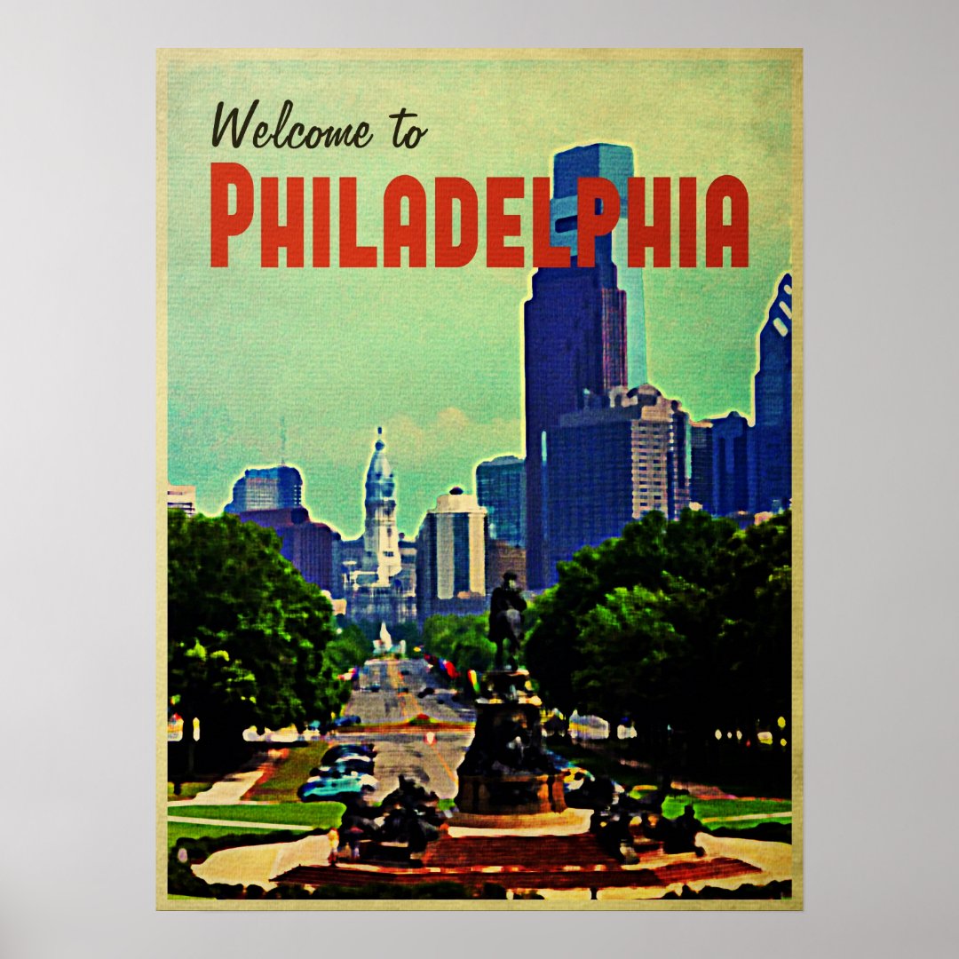 Vintage Philadelphia Travel Poster | Zazzle