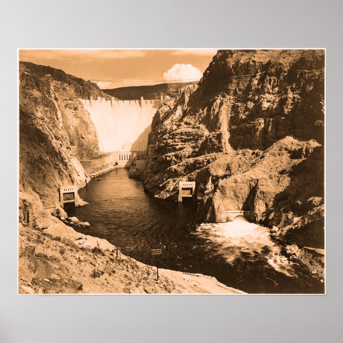 Vintage photo Boulder Dam Poster | Zazzle.com