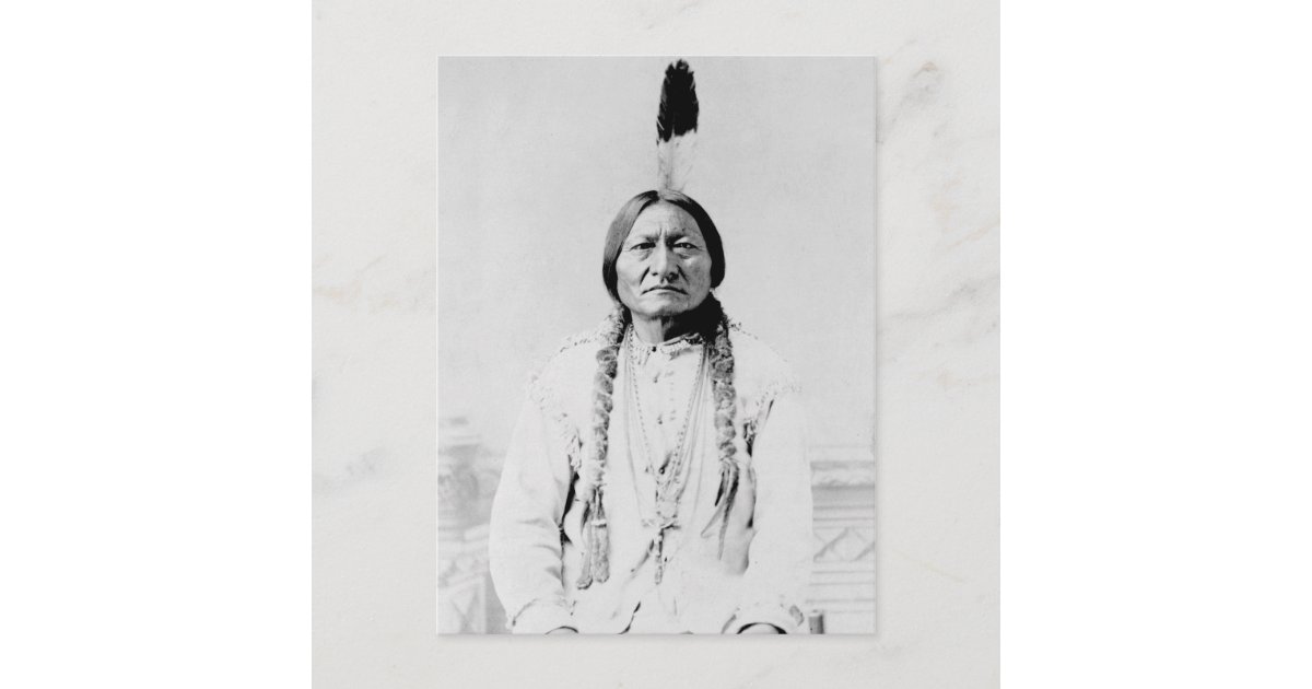 Vintage Photograph of Lakota Leader Sitting Bull Postcard | Zazzle