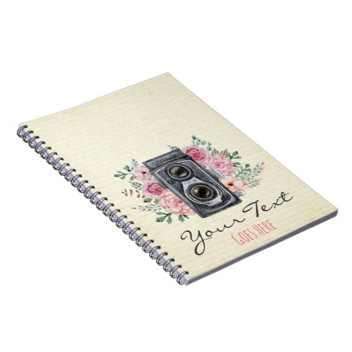 Vintage Photography Camera Rustic Photographer Notebook | Zazzle