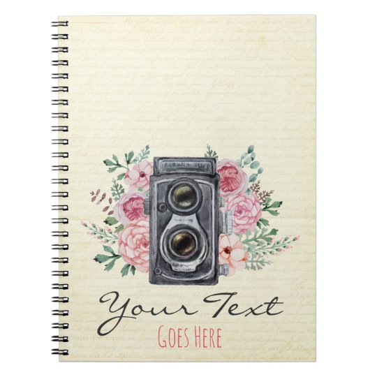 Vintage Photography Camera Rustic Photographer Notebook | Zazzle.com