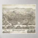 Vintage Pictorial Map of Hackettstown NJ (1883) Poster | Zazzle