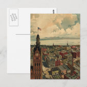 Vintage Pictorial Map of Milwaukee WI (1898) Postcard | Zazzle