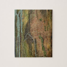 Vintage Pictorial Map of Newark NJ (1916) Jigsaw Puzzle | Zazzle