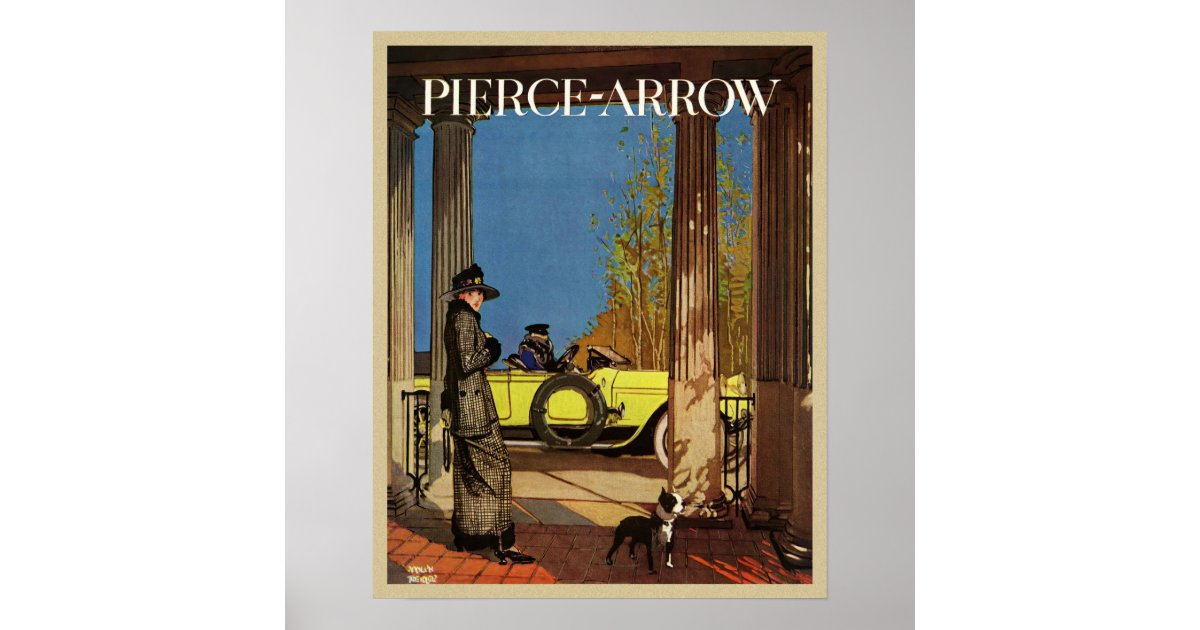 Vintage Pierce-Arrow 1919 Magazine Ad Poster | Zazzle