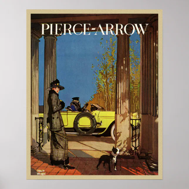 Vintage Pierce-Arrow 1919 Magazine Ad Poster | Zazzle