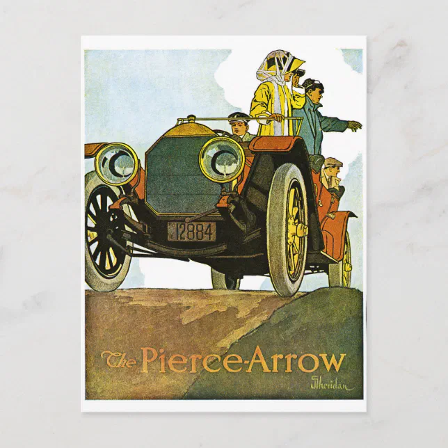 Vintage Pierce-Arrow Advertisement Postcard | Zazzle