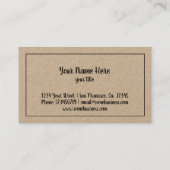 Vintage pig pork meat kraft business card template | Zazzle