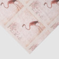 Vintage Pink Flamingo Tissue Paper | Zazzle