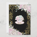 Vintage Pink Floral High Tea Birthday ANY AGE Invi Invitation | Zazzle