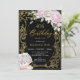 Vintage Pink Floral High Tea Birthday ANY AGE Invi Invitation | Zazzle