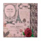 Vintage Pink Paris Collage Tile | Zazzle