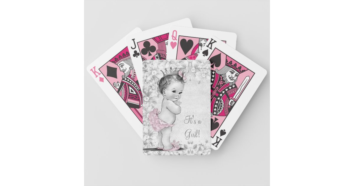 Vintage Pink Princess Playing Cards | Zazzle.com