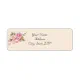 Vintage Pink Rose and Robin Return Address Label | Zazzle