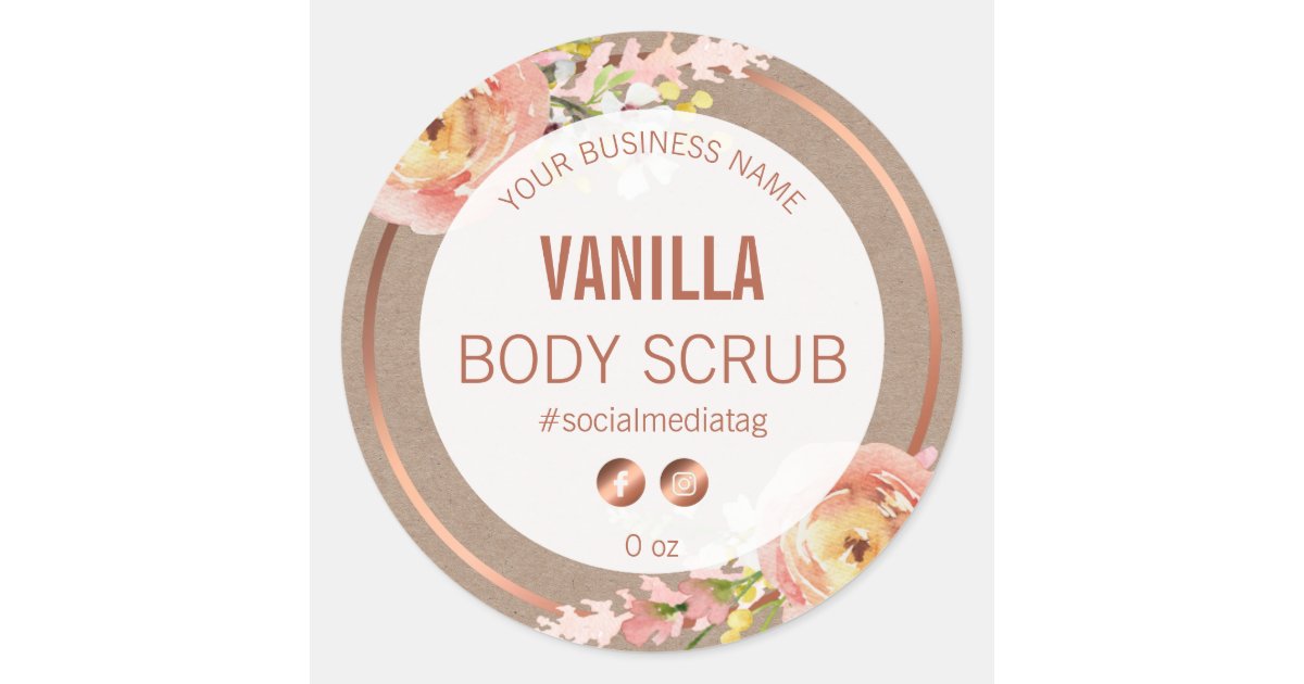 Vintage Pink Rose Product Labels | Zazzle