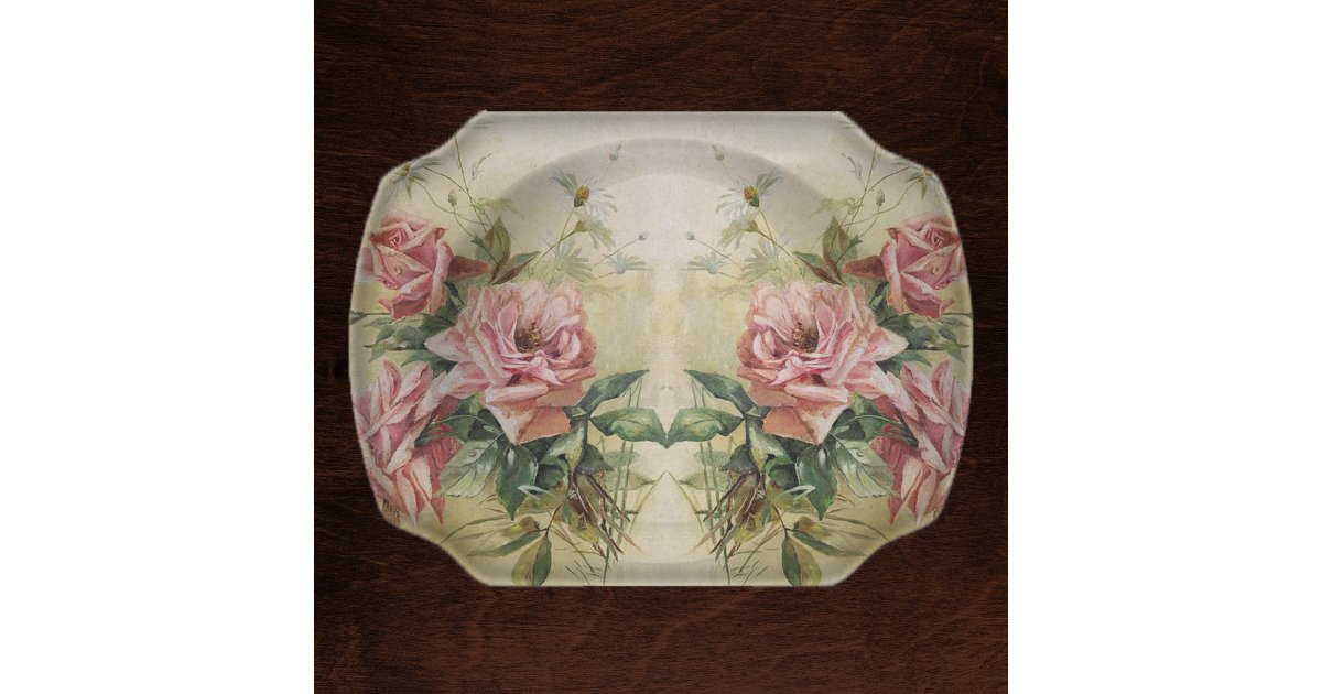 Vintage Pink Roses Decoupage Tissue Paper | Zazzle