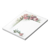 Vintage pink roses small notepad | Zazzle