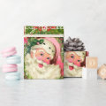 Vintage Pink Santa For Christmas 30" x 6' Wrapping Paper | Zazzle