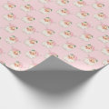 Vintage Pink Santa on Pink Wrapping Paper | Zazzle