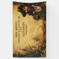 Vintage Pirate Birthday Party Ahoy Matey Old Map Banner | Zazzle