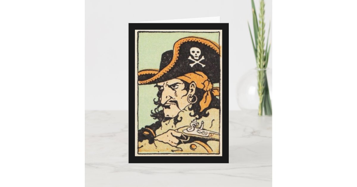 Vintage Pirate Card | Zazzle