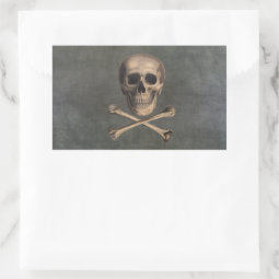 Vintage Pirate Jolly Roger Stickers | Zazzle