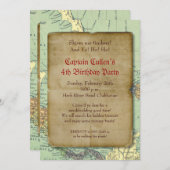 Vintage Pirate Map Invitation | Zazzle