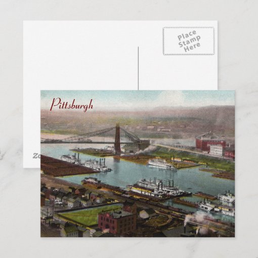 Vintage Pittsburgh 1800s Postcard | Zazzle