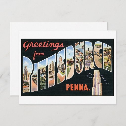 Vintage Pittsburgh Postcard | Zazzle