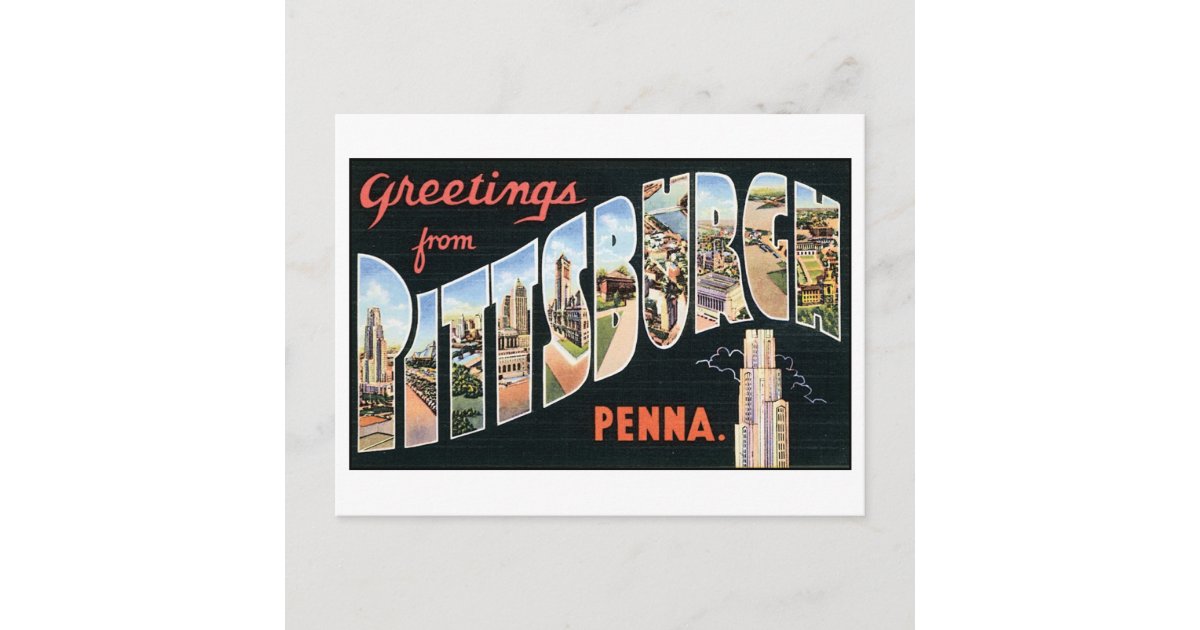 Vintage Pittsburgh Postcard | Zazzle