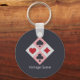Vintage Playing Cards Colors Keychain | Zazzle