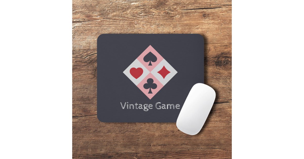 Vintage Playing Cards Colors Mouse Pad | Zazzle