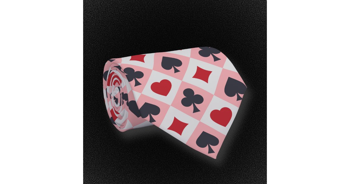 Vintage Playing Cards Colors Neck Tie | Zazzle